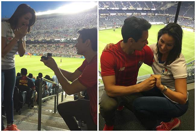 ¡Gol...! Le piden la mano a Karen Jordan en pleno Juego | Día a Día