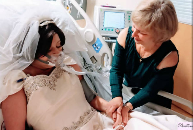 Heather Mosher, enferma de cáncer, logró casarse horas antes de su ...