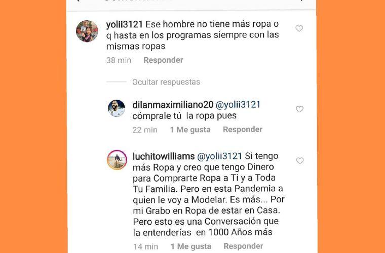 Luchito Williams responde a críticas: 'Por mí grabo en ropa de estar en ...